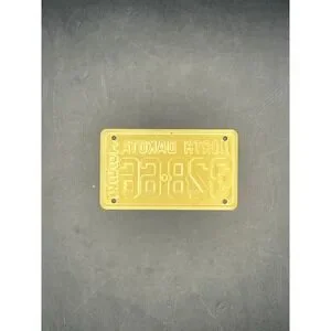 Design | Vtg 1953 Bicycle North Dakota License Plate Green White ...
